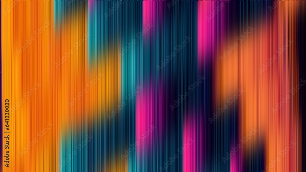 Multi-coloured gradient horizontal stripes as geometric background ...