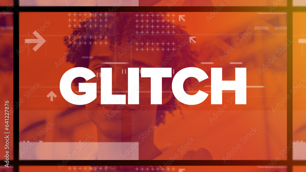 Glitchy Dynamic Text Opener Stock Template | Adobe Stock