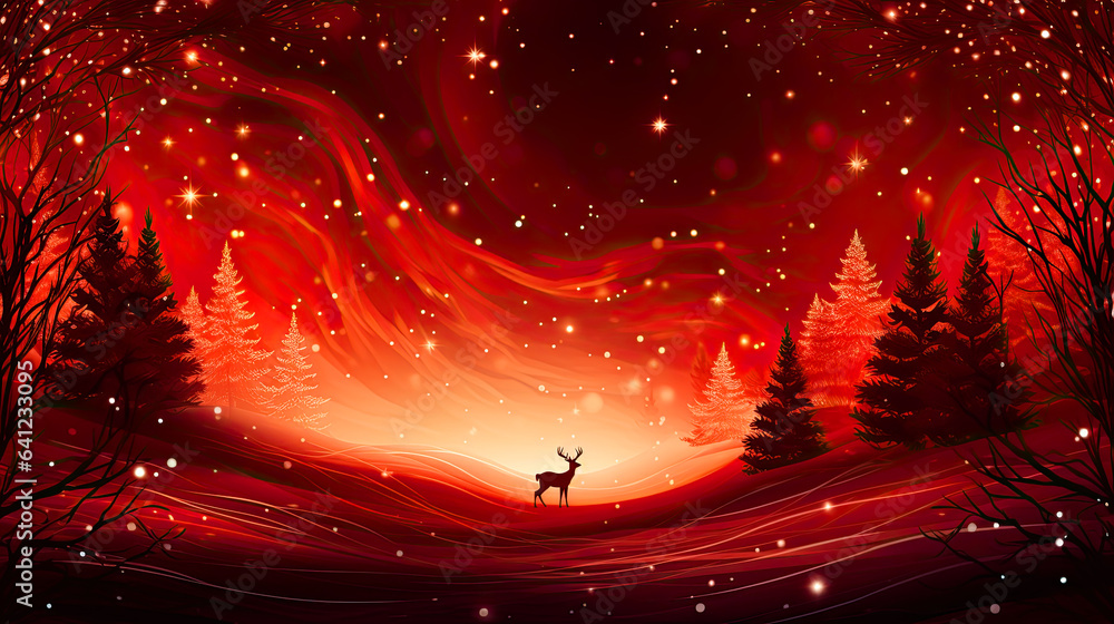 red christmas background illustration Stock Illustration | Adobe Stock