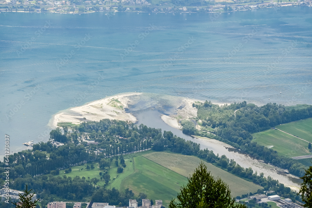 Locarno, Maggia, Fluss, Flussdelta Lago Maggiore, See, Maggia-Delta ...