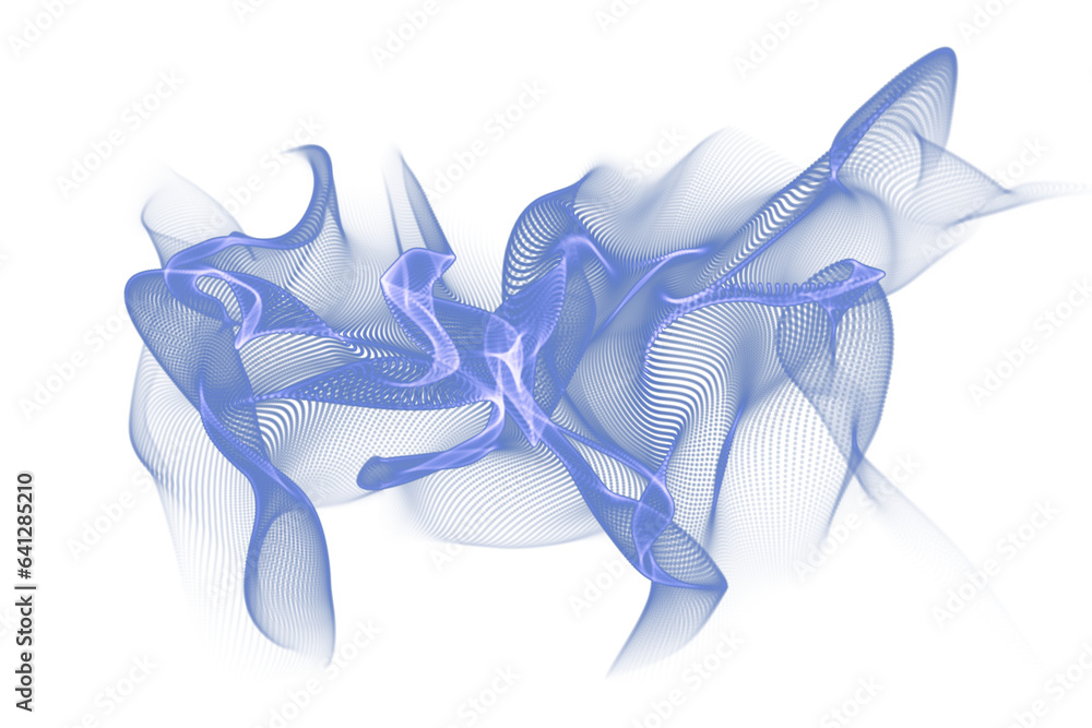 Digital png illustration of 3d blue energy wave on transparent ...