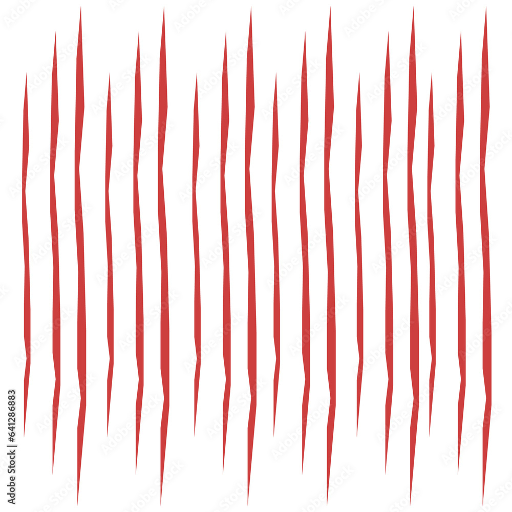Digital png illustration of parallel vertical red slash lines on ...