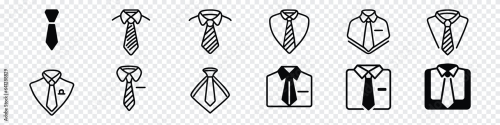 Tie Icon, The tie icon. Necktie and neckcloth symbol. Flat Vector ...