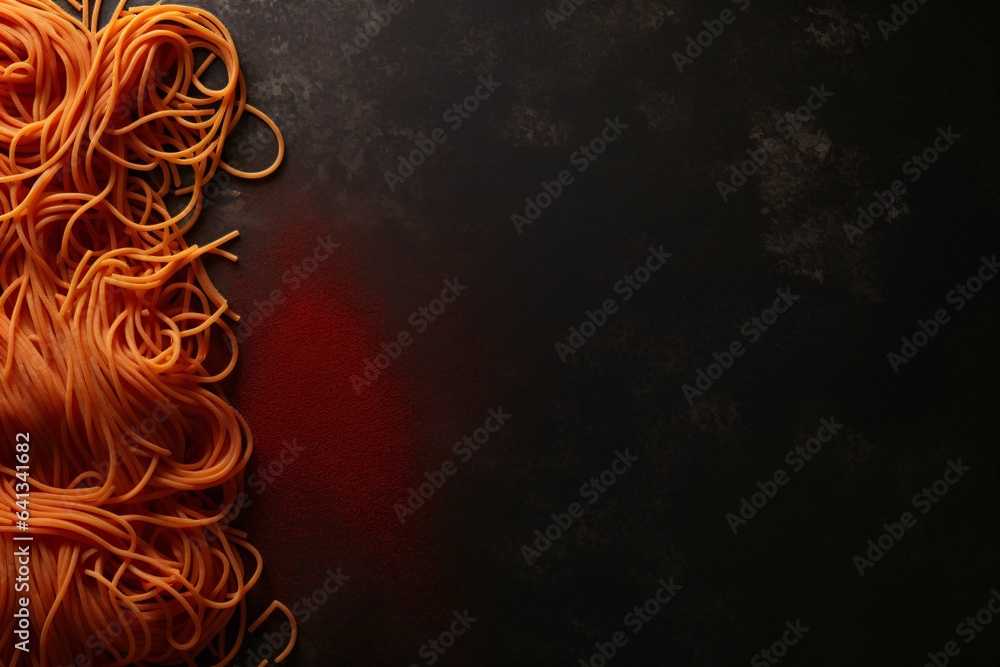 Spaghetti pasta theme banner design with copy space Stock Photo | Adobe ...