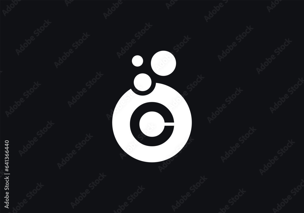 Bubble letters logo. Bubble lab circle symbol. Bubble logo design color ...