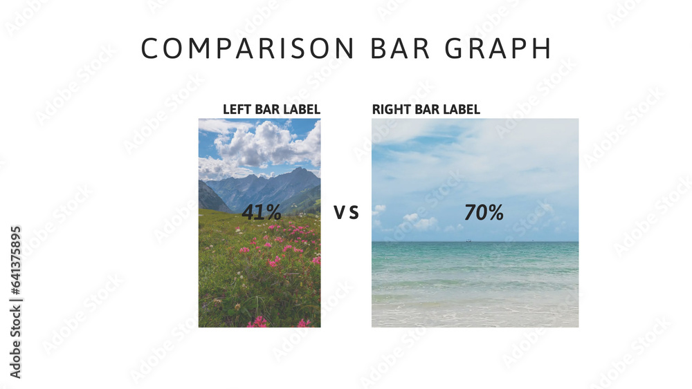 Comparison Bar Graph Infographics Stock Template | Adobe Stock Comparison Bar Graph Infographics Stock Template | Adobe Stock