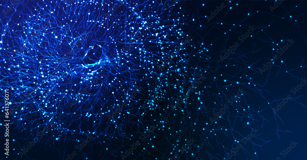 Neural net structure. Neuron network. Digital artificial organism ...