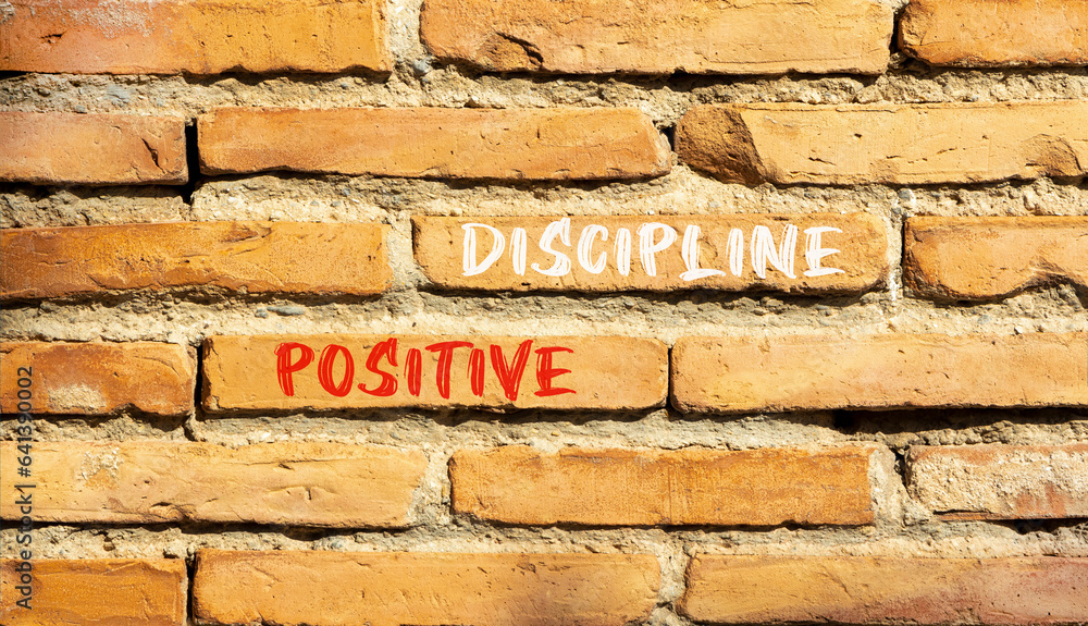Positive discipline symbol. Concept words Positive discipline on ...
