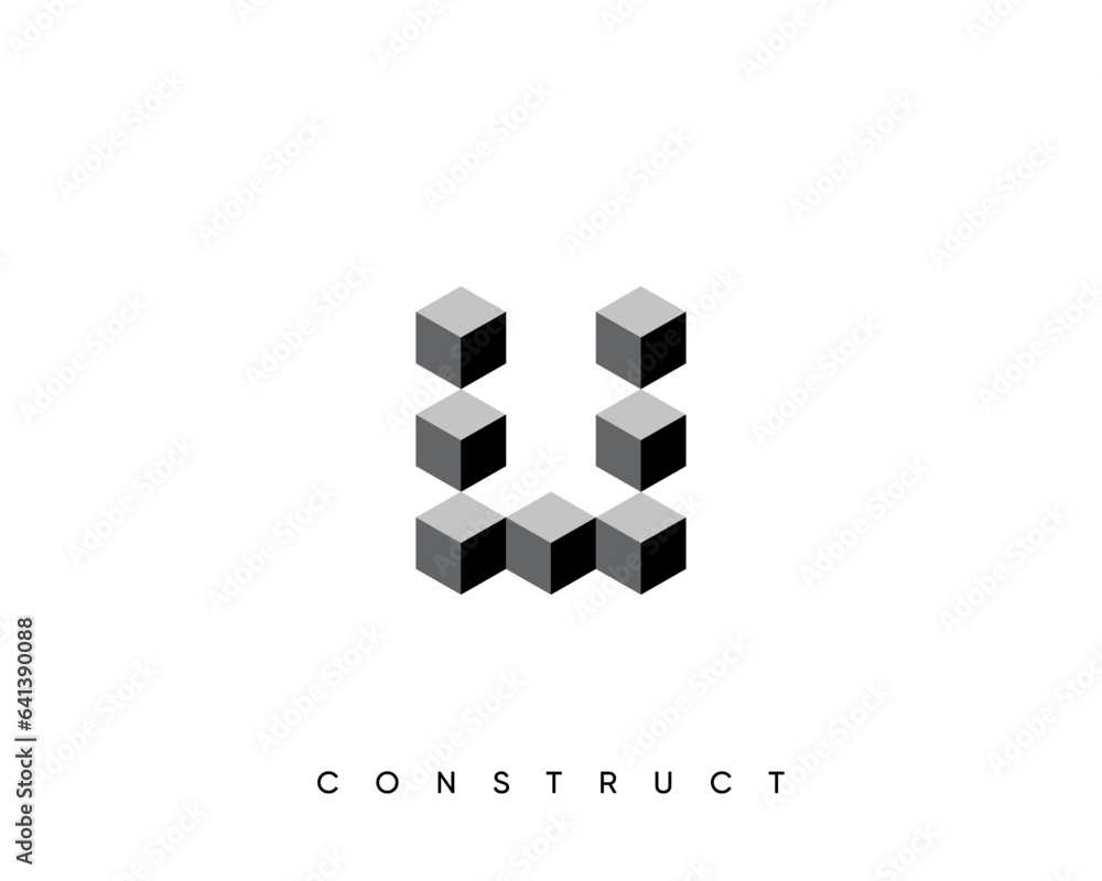 Construct logo design template for business identity. Abstract ...