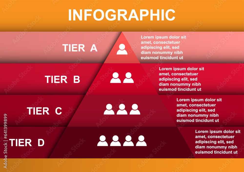 Infographic tier list diagram presentation Stock Vector | Adobe Stock