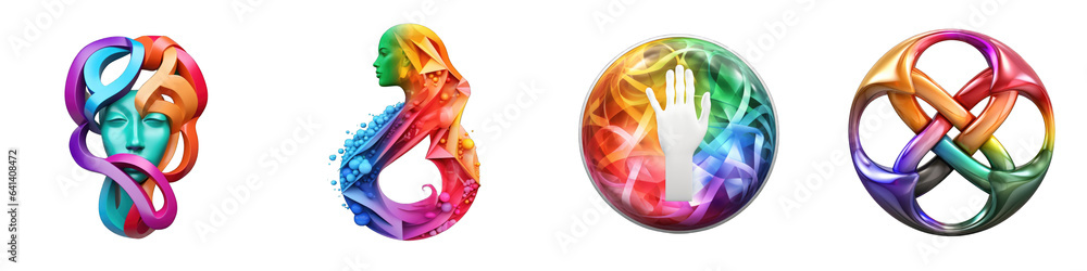 Intersectionality clipart collection, vector, icons isolated on ...