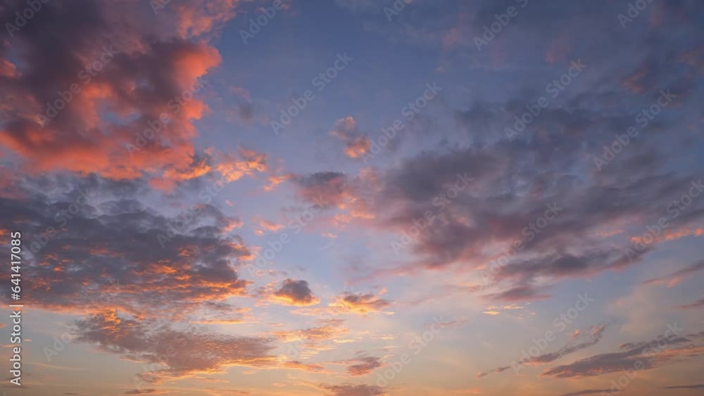 The sunset sky palette evolves, transitioning through a spectrum of ...