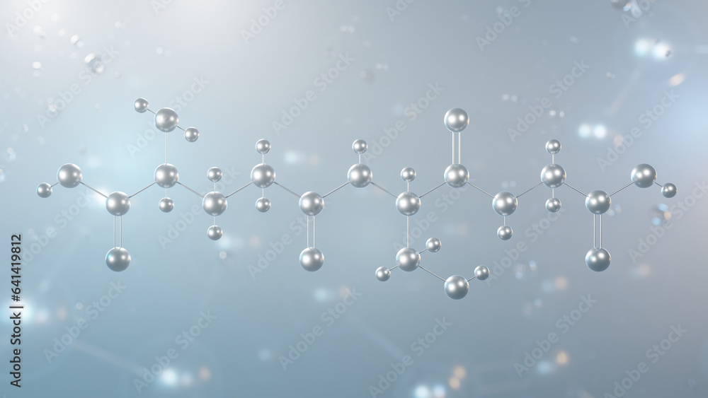 glutathione molecular structure, 3d model molecule, antioxidant ...