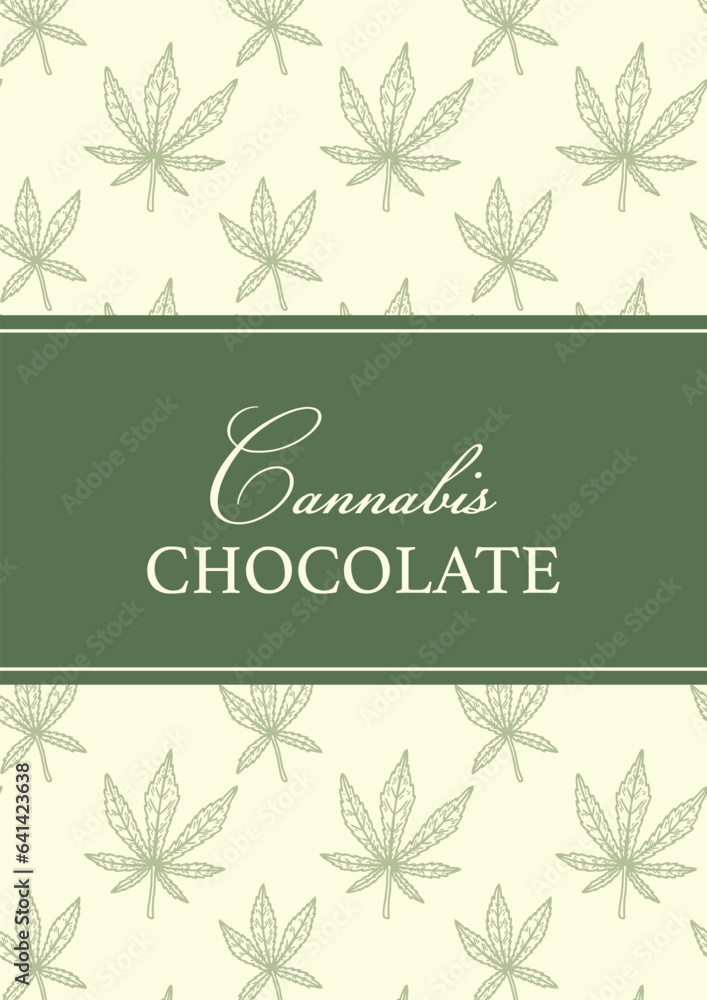 Cannabis vertical design for packaging, social media posts, store ...