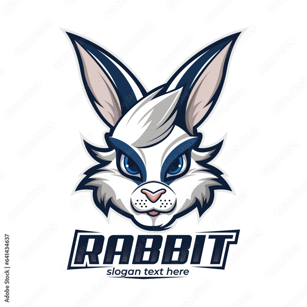 Rabbit mascot logo esport design, bunny logo, bunnies logo gamer ...