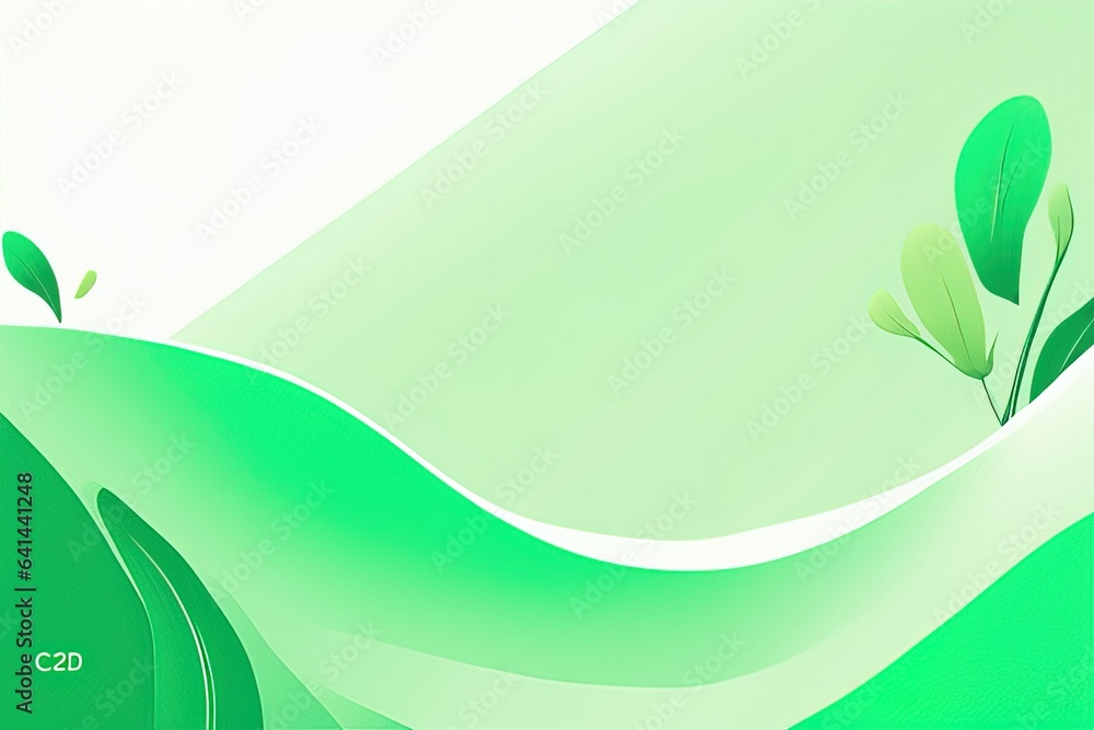 green leaves banner design template background vector illustrationgreen ...
