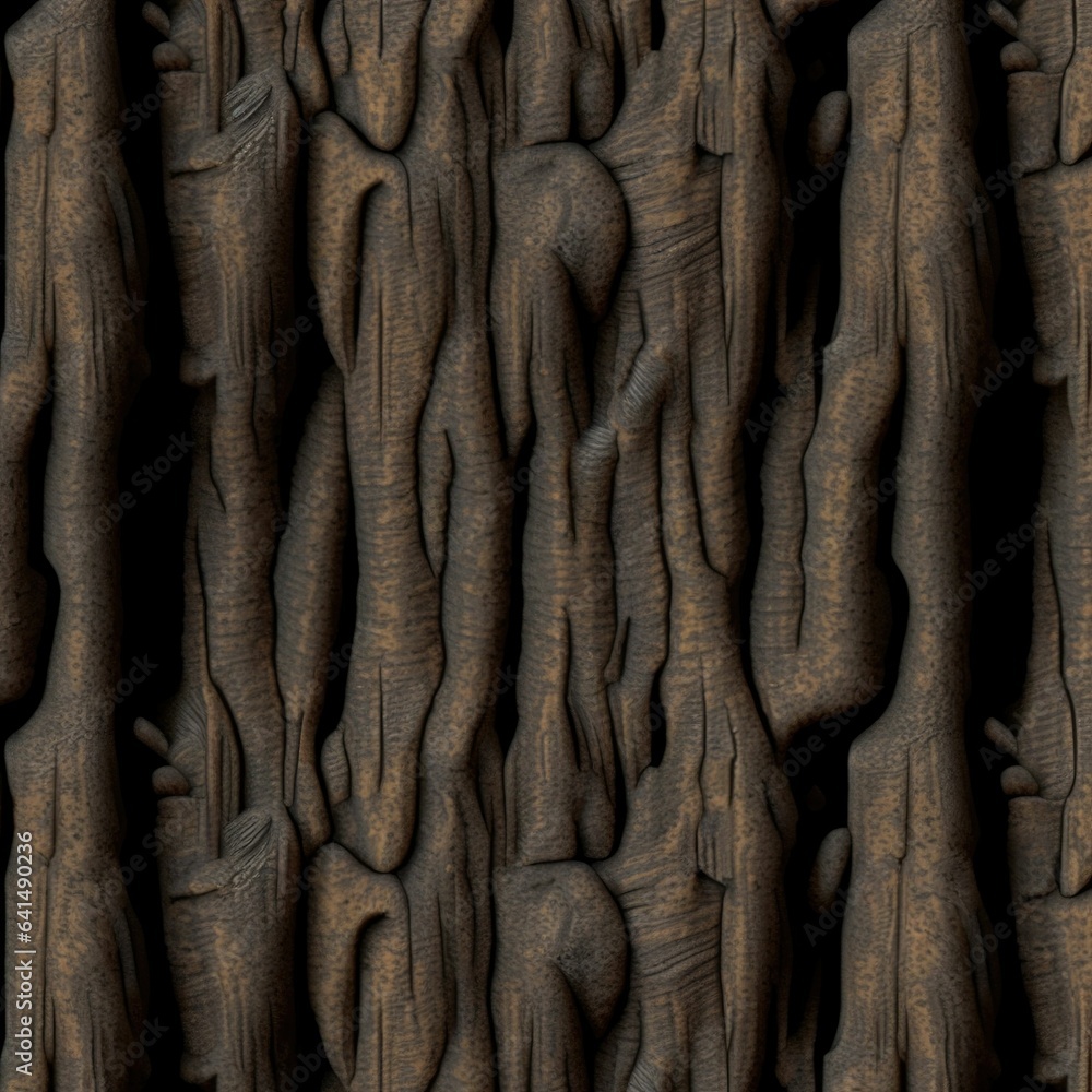 Tileable Texture of Clean Tree Bark with High Detail and Seamless ...