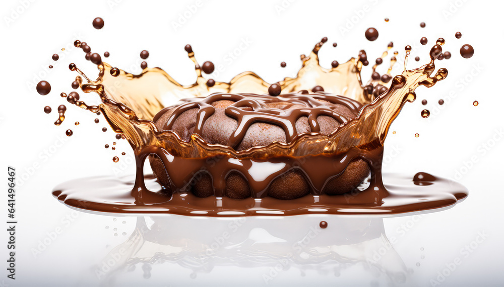 Divine Decadence A Closer Look at Chocolate Drop Splash Art, Liquid ...