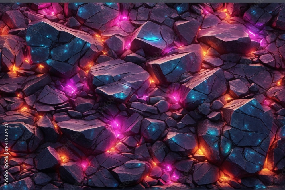 Neon Rock Texture Background, Neon Stone Texture Background, Lava Stone ...