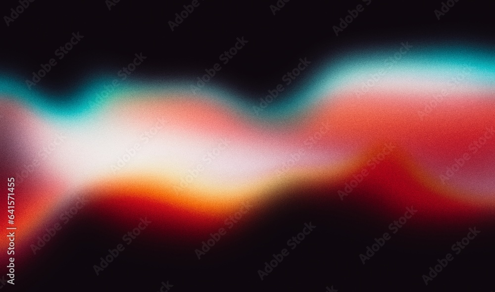 Vibrant neon glowing cmyk colors teal white psychedelic grainy gradient ...