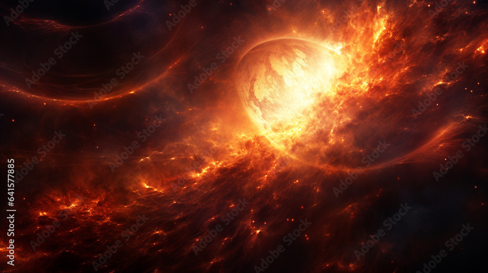 Solar Flares. Sun producing super storms and massive radiation bursts ...