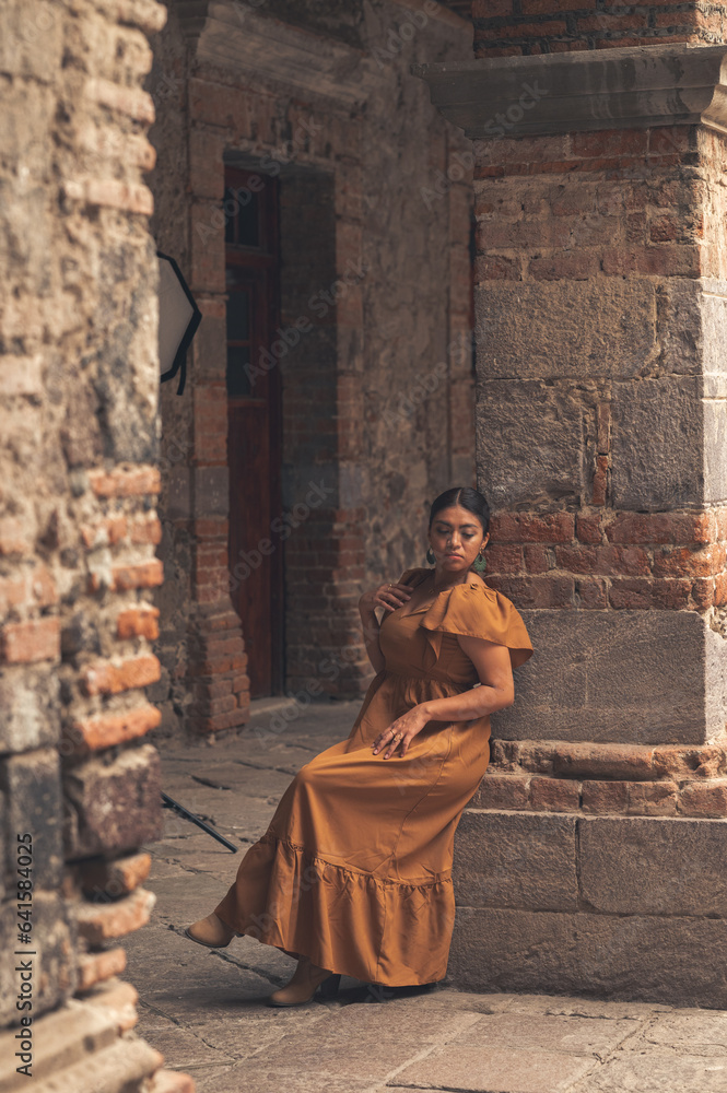 Frida-Inspired Essence: A Mexican woman, reminiscent of Frida Kahlo ...