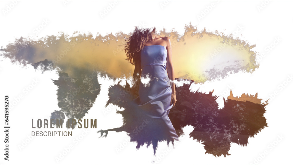 Double Exposure Ink Titles Stock Template | Adobe Stock