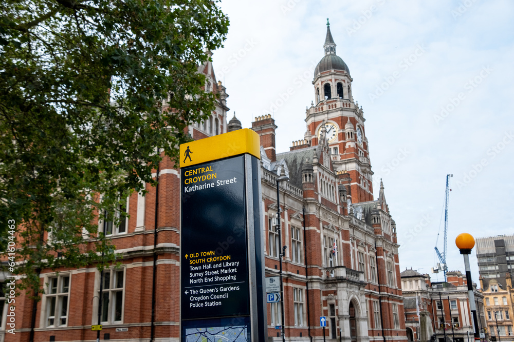 CROYDON, LONDON- Croydon Town Hall- council building on Katharine ...