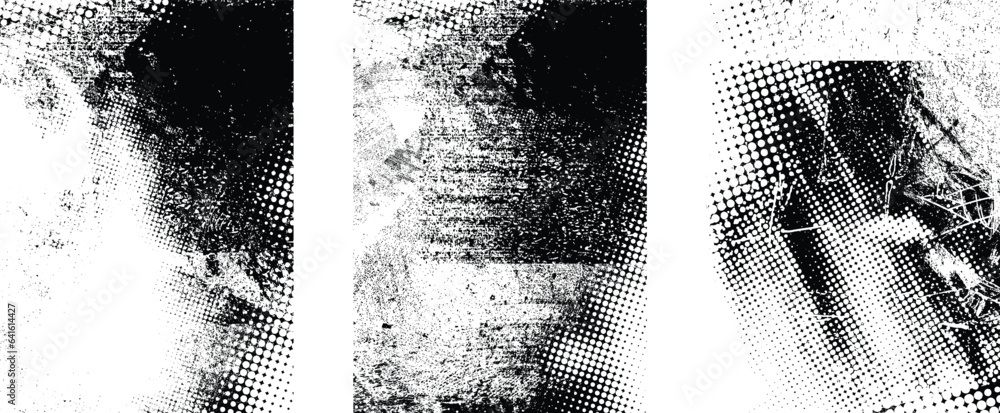 Glitch distorted grungy isolated layers . Design element for brochure ...