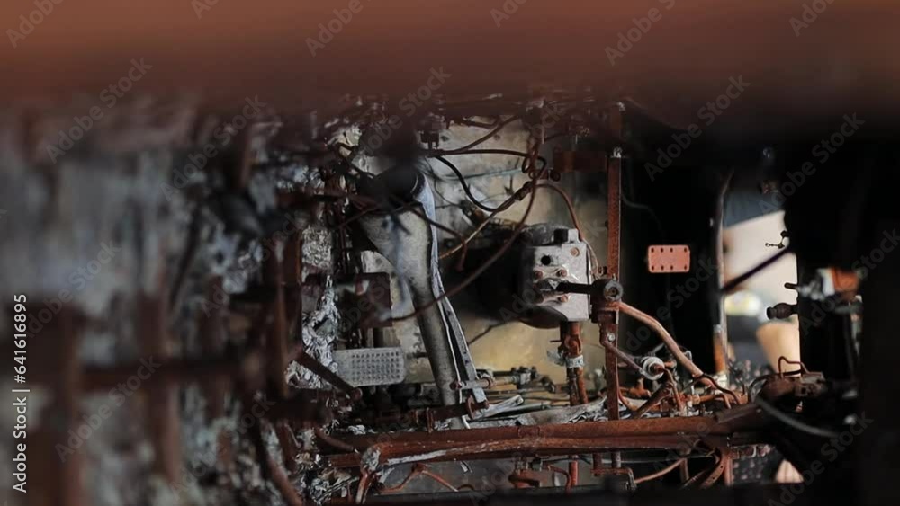 Vidéo Stock Details of the destroyed Russian infantry fighting vehicle ...