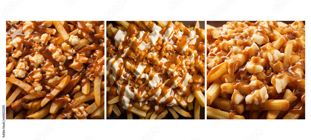 canadian poutine food texture background illustration cuisine fries ...