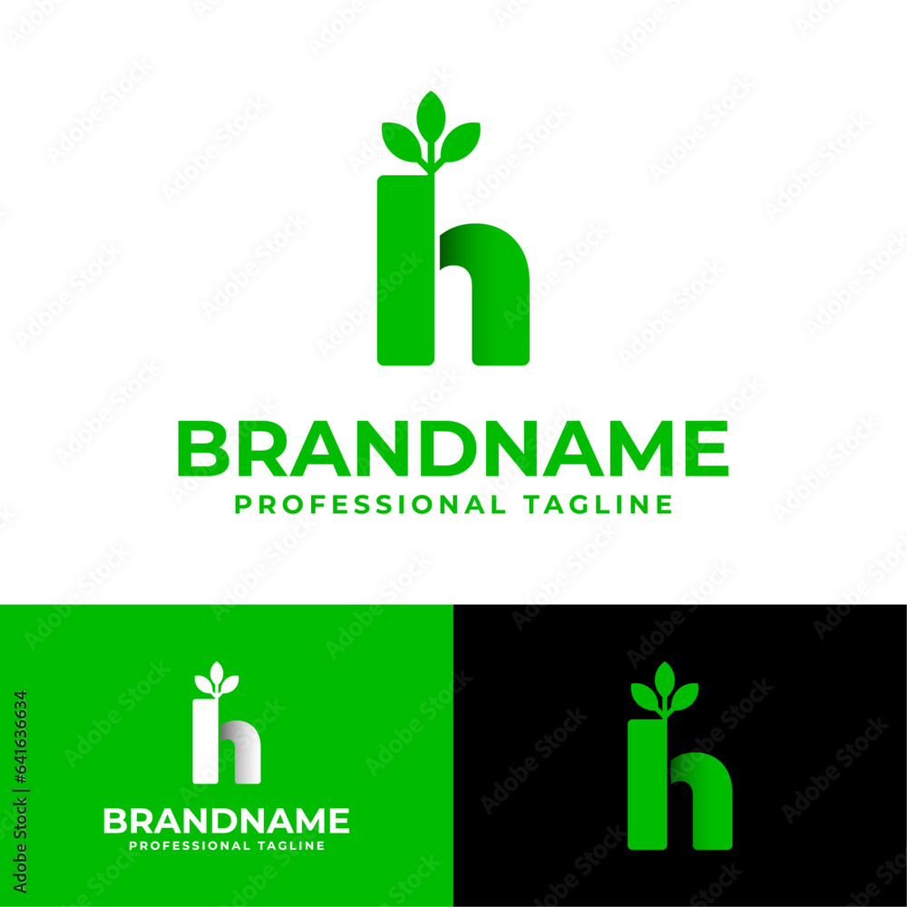Letter H Nature Logo, suitable for any business related to Nature with ...