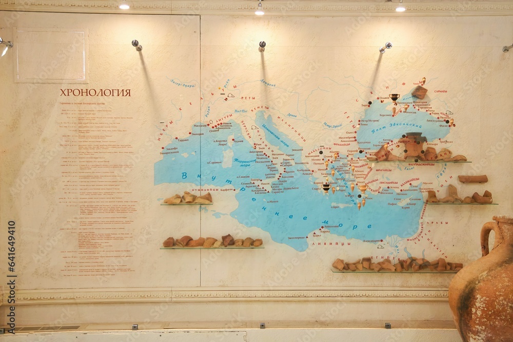 Anapa, Russia - September 07, 2022: Gorgippia Museum. The exposition of ...