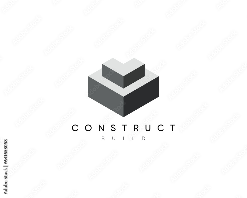 Modern construction logo design template. Design for architecture ...