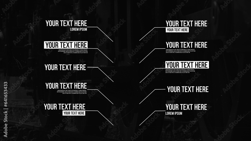 Minimal Call Outs Stock Template | Adobe Stock