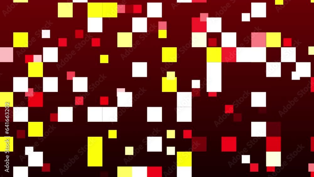 Creative background animation made of squares. Technology background ...