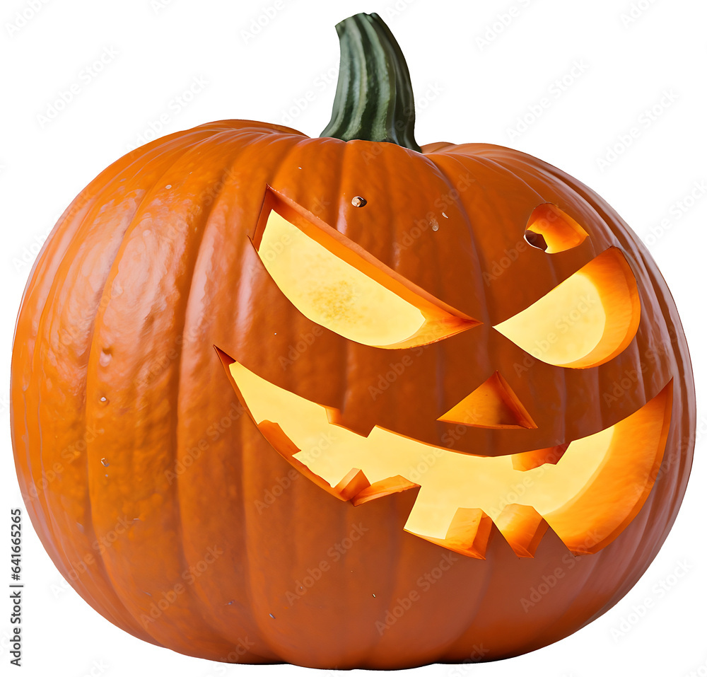a halloween pumpkins / cucurbita / squash - Jack o Lantern - isolated ...