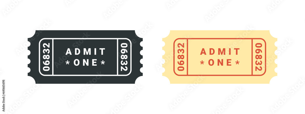 Blank template tickets. Mockup tickets. Black and yellow tickets ...