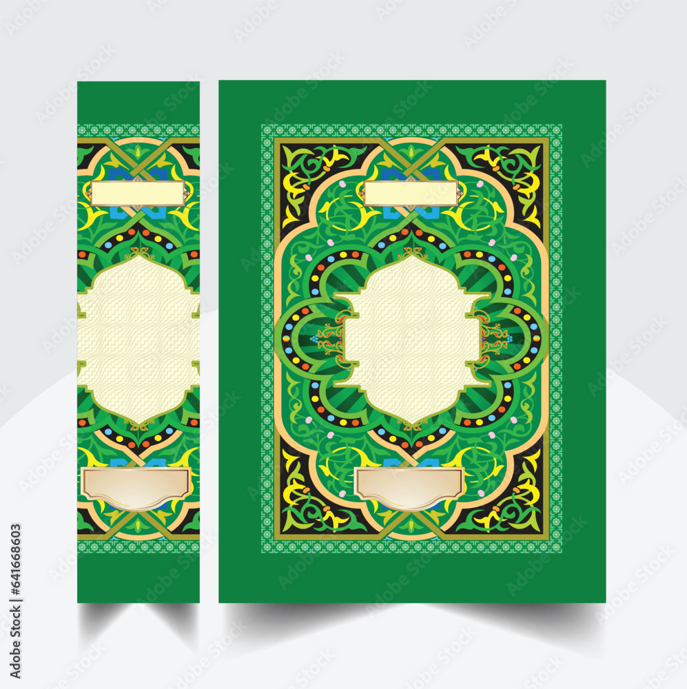 Vector Quran Islamic Book Cover Design Stock Vector | Adobe Stock