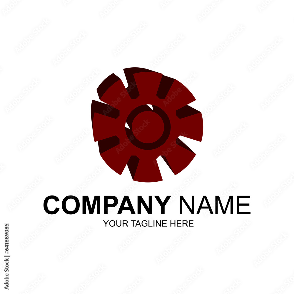 Logo otomotif. Logo balap. Logo gear yang keren dan mewah. Stock Vector ...