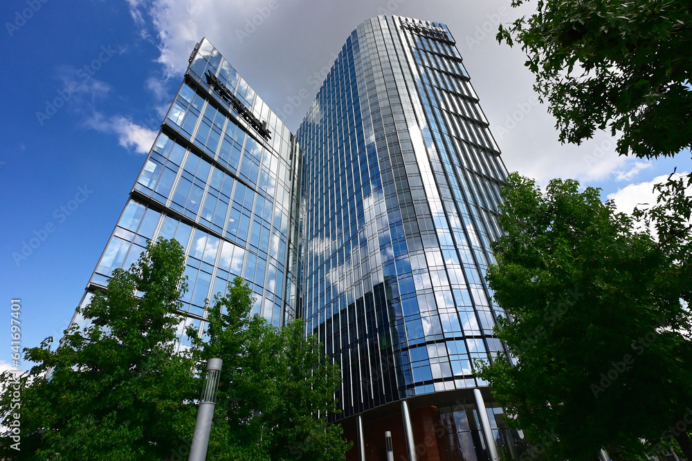 Warsaw, Mazovia, Poland, Europe - mBank Headquarters in Warsaw Prosta ...