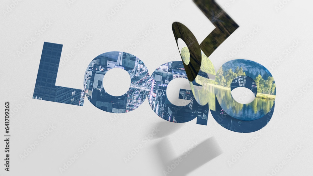 3D Layered Media Logo Reveal Stock Template | Adobe Stock