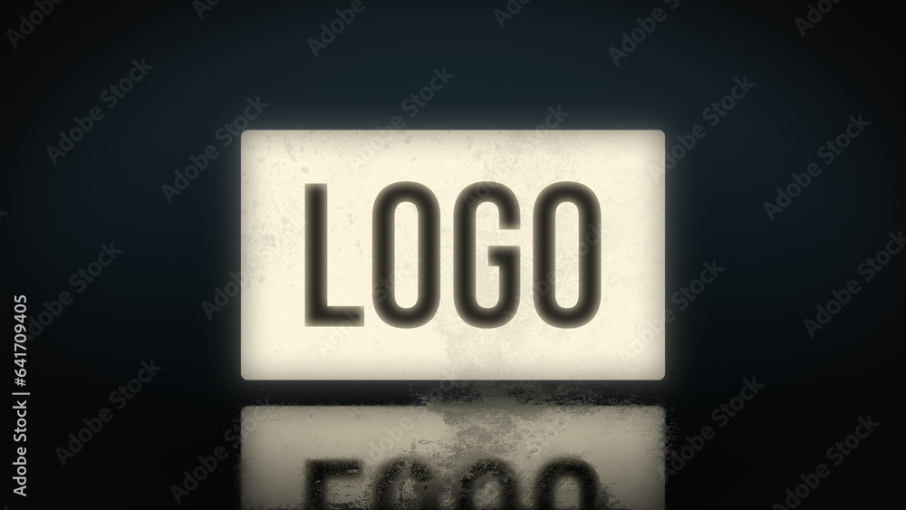 Cinematic Flickering Light Logo Reveal Stock Template | Adobe Stock