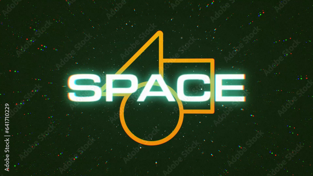 Simple Retro Space Glow Logo Reveal Stock Template | Adobe Stock