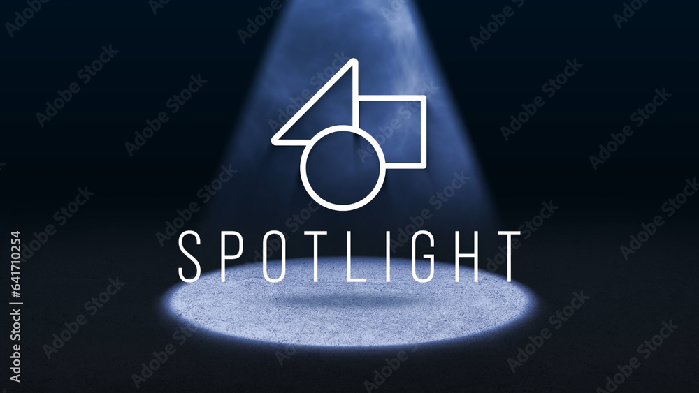Spotlight Logo And Text Reveal Stock Template | Adobe Stock