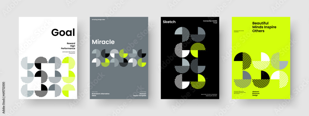 Abstract Book Cover Template. Modern Banner Design. Geometric Flyer ...
