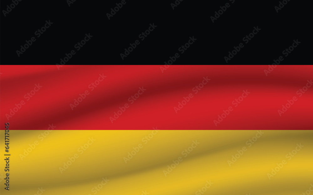 german flag design with waving texture Stock Vector | Adobe Stock