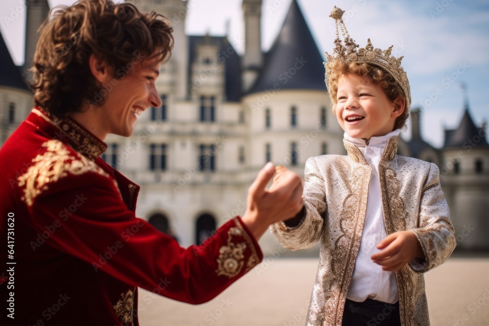 Medium shot portrait photography of a glad boy in his 30s miming a ...