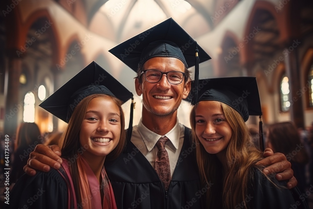 Parents congratulate students for graduating from university He ...