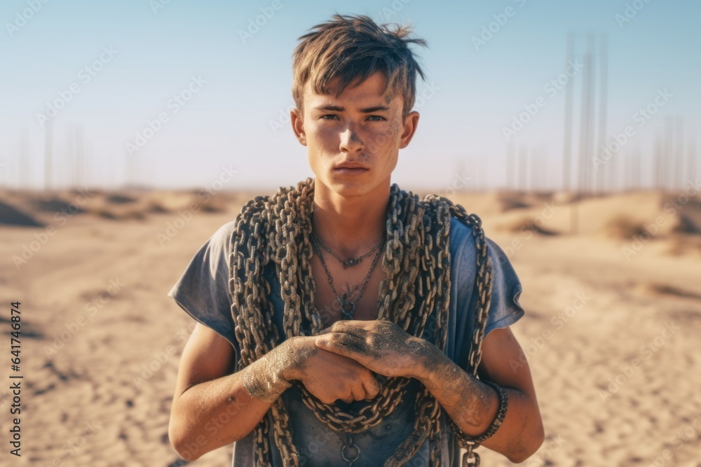 Lifestyle portrait photography of a glad boy in his 20s crossing arms ...